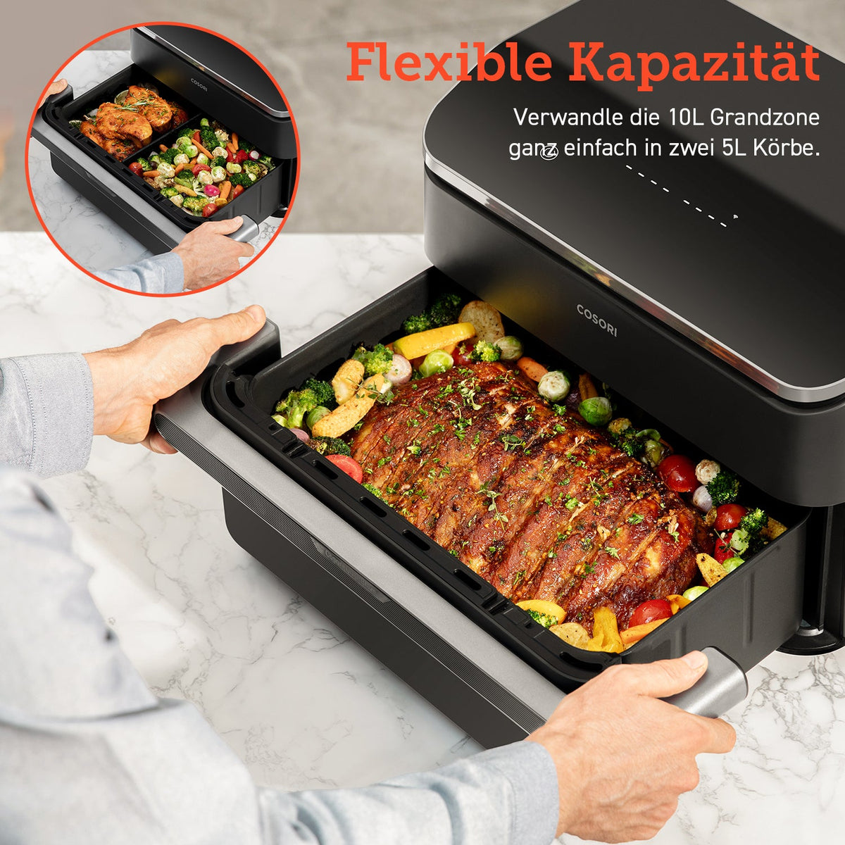 COSORI Dual Blaze Twinfry™ 10-Litre Heißluftfritteuse